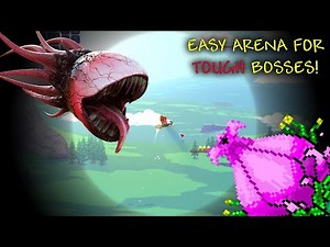 This Arena Makes Terraria Bosses EASY! (Very Simple)