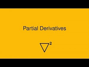 Partial Derivatives