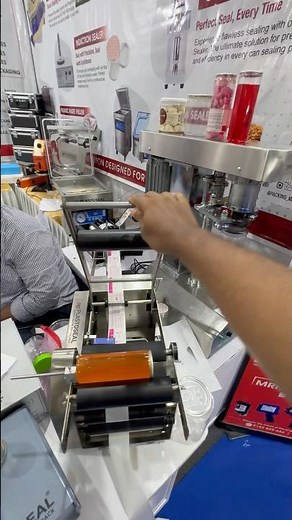 Sticker label pasting machine #labellingmachine