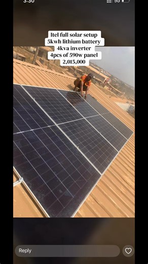 Complete Itel Solar Power System Setup