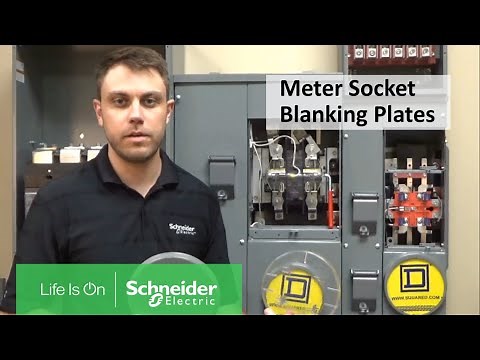 Installing Clear & Metal Meter Socket Closing Plates | Schneider Electric Support
