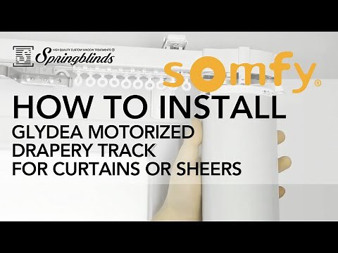 SPRINGBLINDS: SOMFY - How to Install Glydea Ultra Motorized Drapery Track for Curtains or Sheers