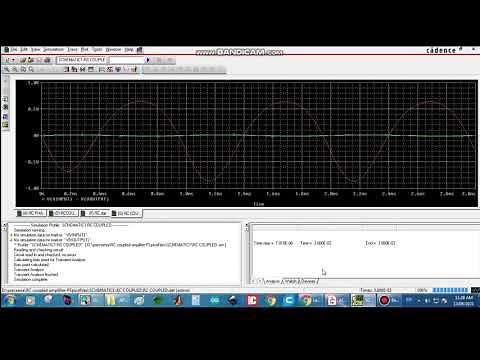 RC coupled CE amplifier PSpice simulation