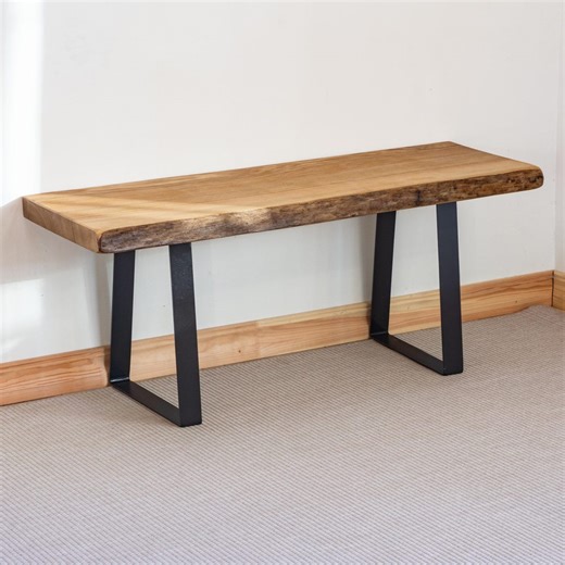 Rustic Live Edge Bench, Solid Wood TV Stand - Etsy UK