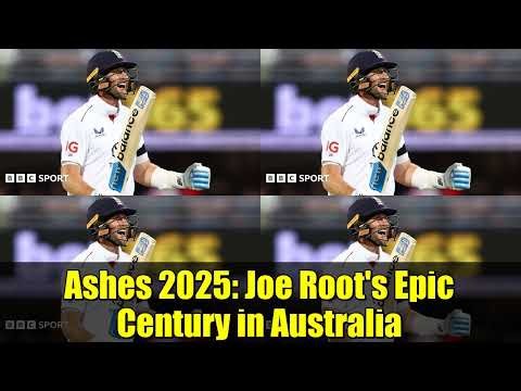 Ashes 2025: Joe Root's Epic Century in Australia | England vs Australia | Day-Night Test