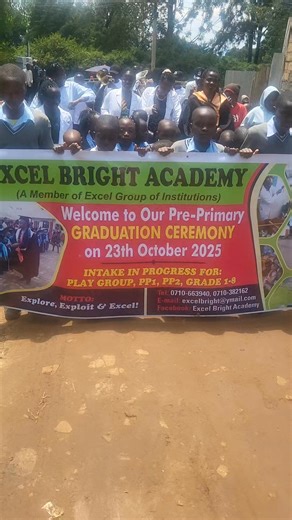 Thank you so much our Excel.Bright fraternity for your support and prayers that made our today's Ecde graduation cum prayer day this colourful long live the Excellers !!! | Excel.Bright Academy -Kitale