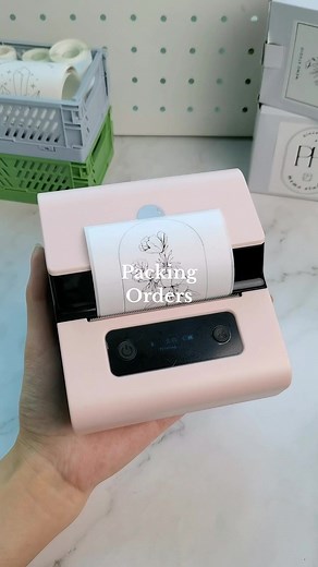 ASMR Unboxing and Packing Orders with Phomemo M221 Label Maker
