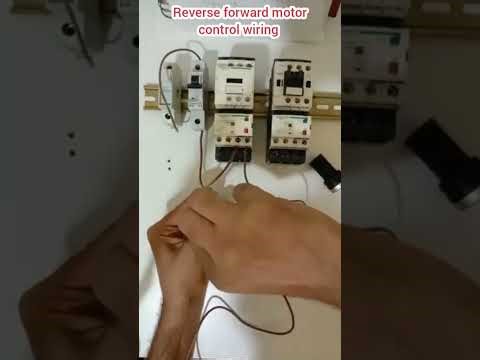 Revers forward motor control wiring with connection with practice //motor control wiring
