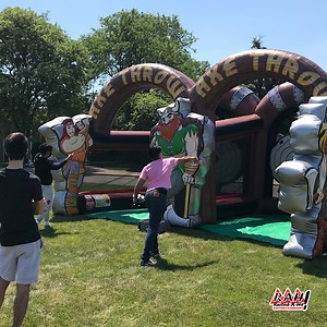 Axe Throwing Inflatable Game | Record-A-Hit Entertainment