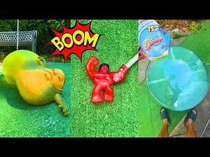 Inflating Toys until BOOM!💥 (they got HUGE)
