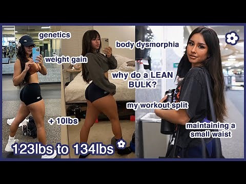 MY LEAN BULK JOURNEY ✿ 3 MONTHS | gains, fat loss, workout split, & more
