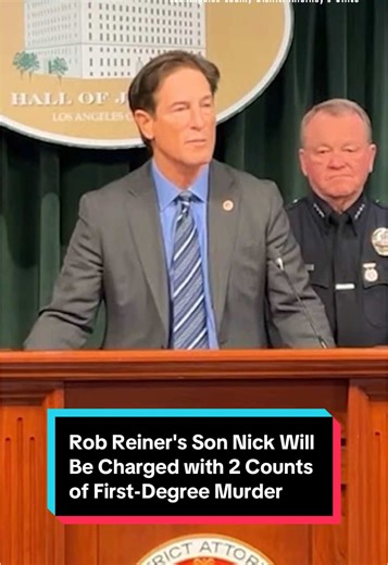 #NickReiner will be charged with two counts of first-degree murder with special circumstances and a special allegation that he used a knife in connection with the deaths of his parents, #RobReiner and #MicheleSingerReiner, who were found dead in their Los Angeles home on Sunday, Dec. 14. Nick could face the death penalty if convicted of the murders of his parents, Los Angeles County District Attorney Nathan Hochman said at a press conference. Read the full story at the link above.
