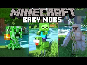 🔥 Minecraft BABY MOBS MOD: Unlock ALL Spawn Eggs & SECRET Baby Mobs You Won't Believe! 🐣👶.
