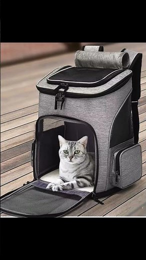 Breathable Expandable Cat Carrier Backpack – Foldable Travel Bag for Small Pets & Kittens