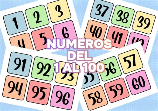 Numbers 1 to 100 Flashcards – Printable Educational Worksheets for Children - Etsy