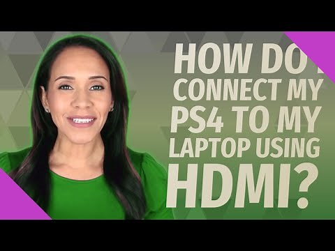 How do I connect my PS4 to my laptop using HDMI?