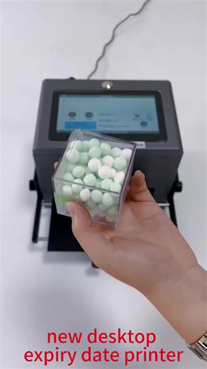 Hand Desktop Dot matrix Exp Batch Number Semi Automatic Inkjet Batch Expiry Date Coding Machine