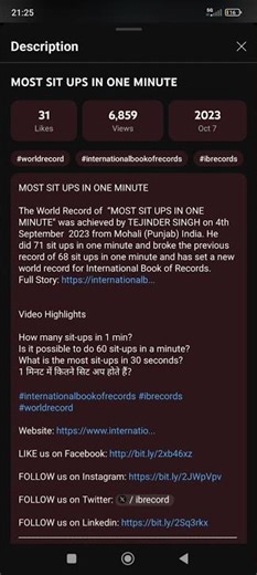 Standardizing The 1 Minute Sit Ups Challenge (World Record Attempt)