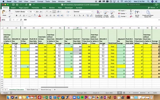 Amazon FBA Inventory Spreadsheet Template - SoStocked