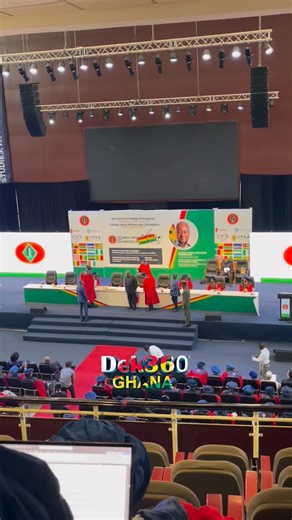A distinguished highlight at the 66th Annual Conference of the West African College of Surgeons (WACS 2026) as His Excellency, the President of the Republic of Ghana, is formally honoured with the Grand Veteran Award and Certificate in recognition of his outstanding leadership, commitment to healthcare, and support for surgical training and excellence in Africa. Follow @dek360ghana for updates #dek360ghana #news #trend #fyp #viralvideos | Dekthreesixty Ghana