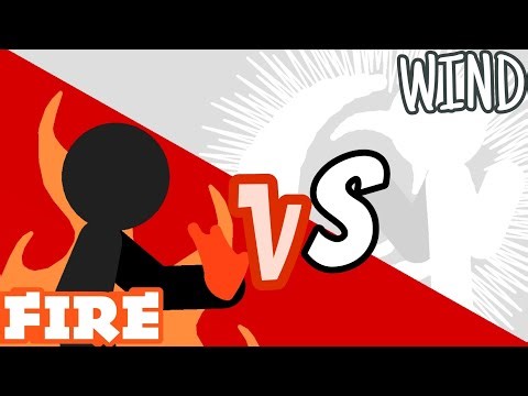 Fire VS Wind Stick Fight!(No Sound) || WIP