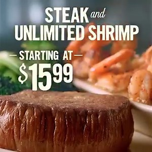 Steak & Unlimited Shrimp is back and starting at $15.99. With our tender, juicy steak and UNLIMITED SHRIMP, no mate will ever leave hungry. Prices & product participation may vary. While supplies last. | Outback Steakhouse - National