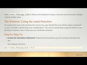 Understanding the TypeError: can't multiply sequence by non-int of type 'float' in Python