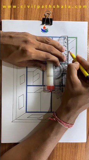 Detail Isometric Floor Plan with Measurement | how to draw a floor plan #home #shorts #house