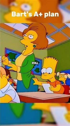 Bart’s A+ plan #simpsons #shorts