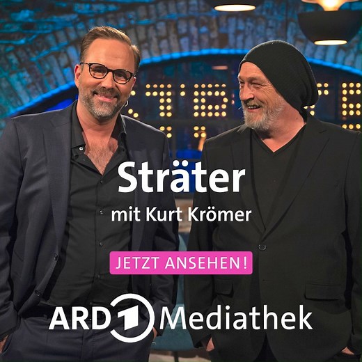 30K views · 729 reactions | Vor über einem Jahr sprach Kurt Krömer mit Torsten Sträter: Sträter zum ersten Mal öffentlich über seine Depression – die Resonanz war riesig. Nun haben sich die beiden wiedergetroffen und diskutieren erneut über das vermeintliche Tabuthema und Weinen in der Öffentlichkeit. ▶ Das ganze Gespräch in der ARD Mediathek: 1.ard.de/straeter-mit-kurt-kroemer | ARD Mediathek | Facebook