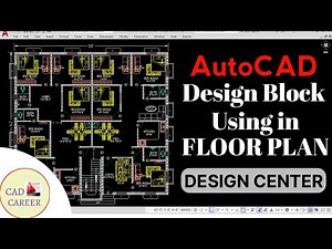 How to use Design Center in Autocad || Adcenter Command In AutoCAD || design block added in drawing