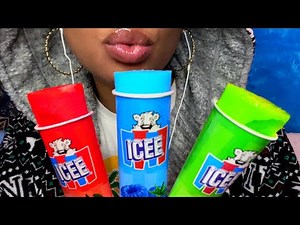 ASMR | Blue Raspberry💙 Cherry 🍒 & Sour Apple 🍏 ICEE