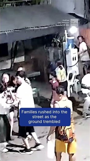 Homes Shake, Families Huddle In Philippines Earthquake