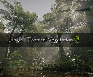 ArtStation - Jungle - Tropical Vegetation (Unity Package) | Game Assets