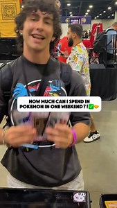 How much can I spend on cardboard in ONE weekend?!🤯✅🤝 #pokemon #pokemoncards #pokemontcg #pokemontcgcommunity | Reid Sanderford