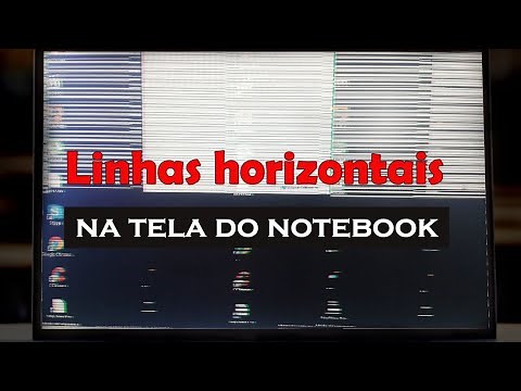 Linhas horizontais na tela do notebook