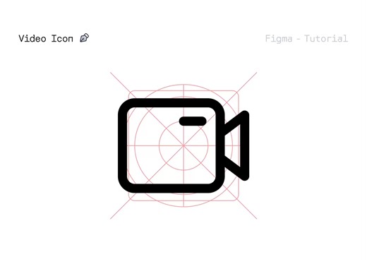 How to create a pixel-perfect video icon in Figma 👇 | Hugeicons