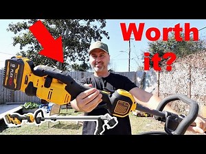 60V MAX Brushless Cordless Battery Powered String Trimmer Review! (worth it?)