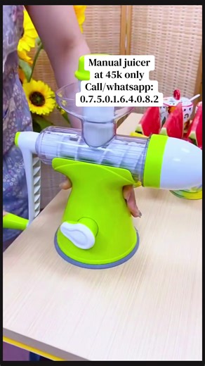 It’s perfect for making easy, tasty and very healthy fruit juices with its mighty suction base and as it is manual I can use it anywhere in the kitchen.Its also very easy to clean as all the parts disassemble.Extract high quality juice from all your favourite fruits and vegetables without electrical power cord or battery.#tiktokers #urbanculturehomegadgets #trendingvideo #manualjuicer #fyppppppppppppppppppppppp