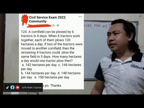 Work Problem | Work Man and Time | CSE / LET / UPCAT /CET Review