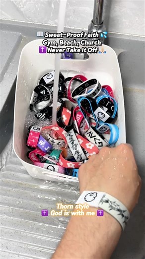 Not only waterproof ! 🙏🏻it can give you new Bible verses every day ✝️#fyp #christian #bible #bracelet #sale