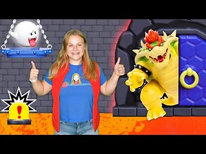 Assistant Helps Mario and Luigi Save Halloween from Bowser in the Box Fort - Videos For Kids