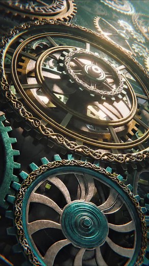Simon Zhang on Instagram: "Clockwork animated ver. (made in Blender) thank you @peak.dreams.academy for the Ornament Gernerator Addon. It's amazing!!!"