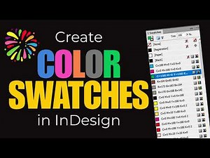 How to Create and Use Color Swatches in InDesign (Beginner Tutorial) | 50 CMYK Color Codes Included