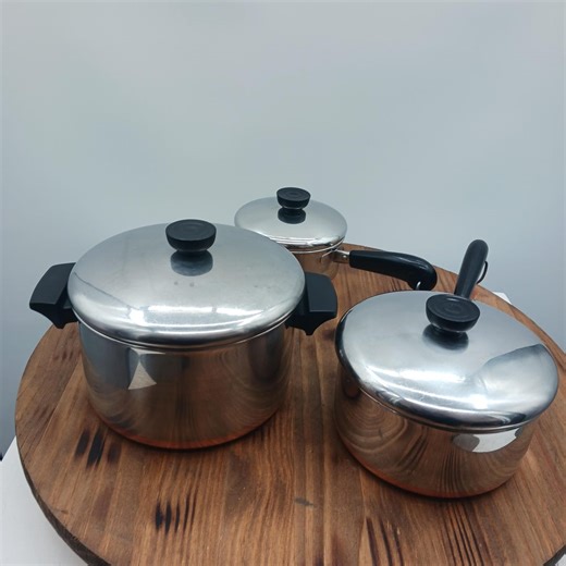 Vintage 6PC Revereware Revere Ware Rome NY Copper Bottom Cookware Set - Etsy Canada