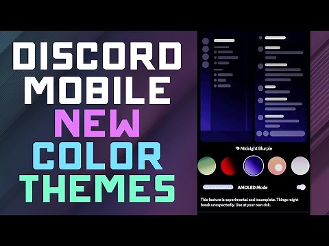 NEW Discord Mobile Color THEMES - Select from Dark & Light Mode Color Sets!