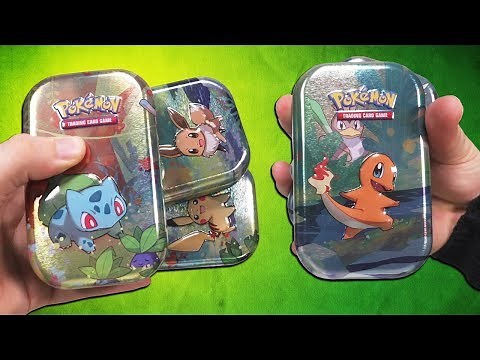 Opening ALL 5 Kanto Friends Mini Tins!