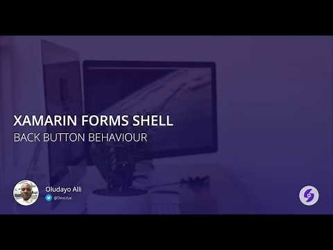 Xamarin Forms Shell - Back Button Behaviour