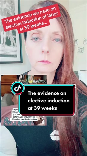 Elective induction at 39 weeks is ELECTIVE. If you dont want it-fine. If you do want it-thats fine too! There is evidence supporting elective induction at 39 weeks in low risk nulliparous patients. Talk to your provider! #pregnant #obgyn #mfm #birthtok #pregnancy #pregnancytiktok #pregnanttiktok #induction #inductionoflabor #39weeks