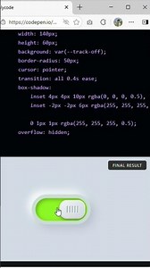 toggle Button Animation 🔥 #shorts #threejs #html #webdevelopment